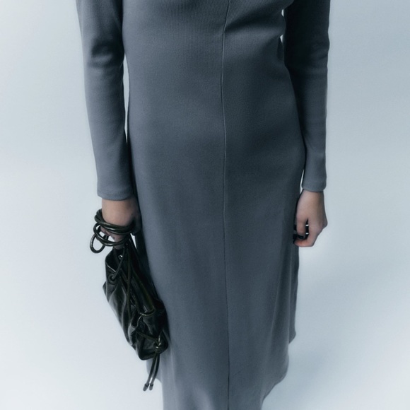 Zara | Dresses | Zara Zipped Rib Dress | Poshmark